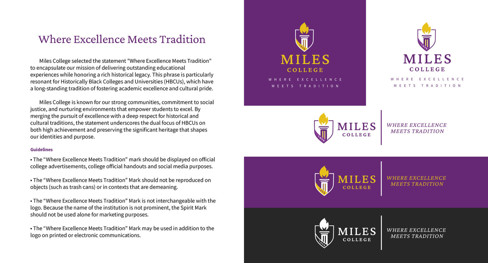 General Miles College Branding | Miles College
