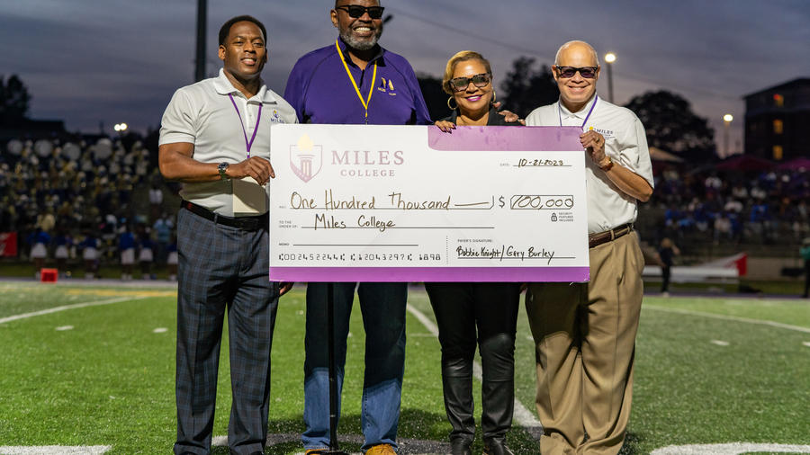 Miles College President Bobbie Knight, Gifts $100,000 to Comprehensive ...